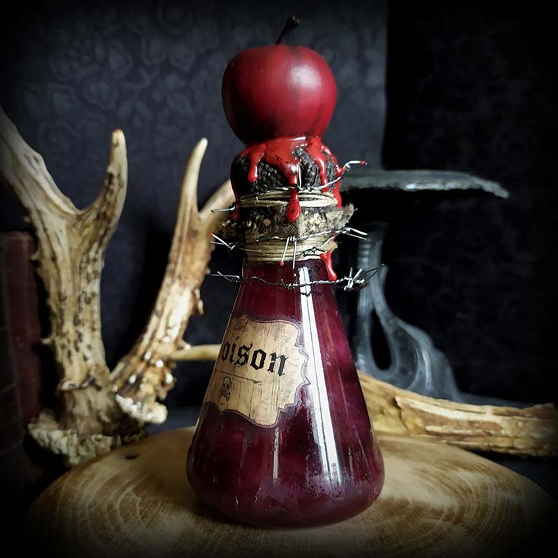 Fiole de poison artisanale, potion de sorcellerie, décorée main façon ...