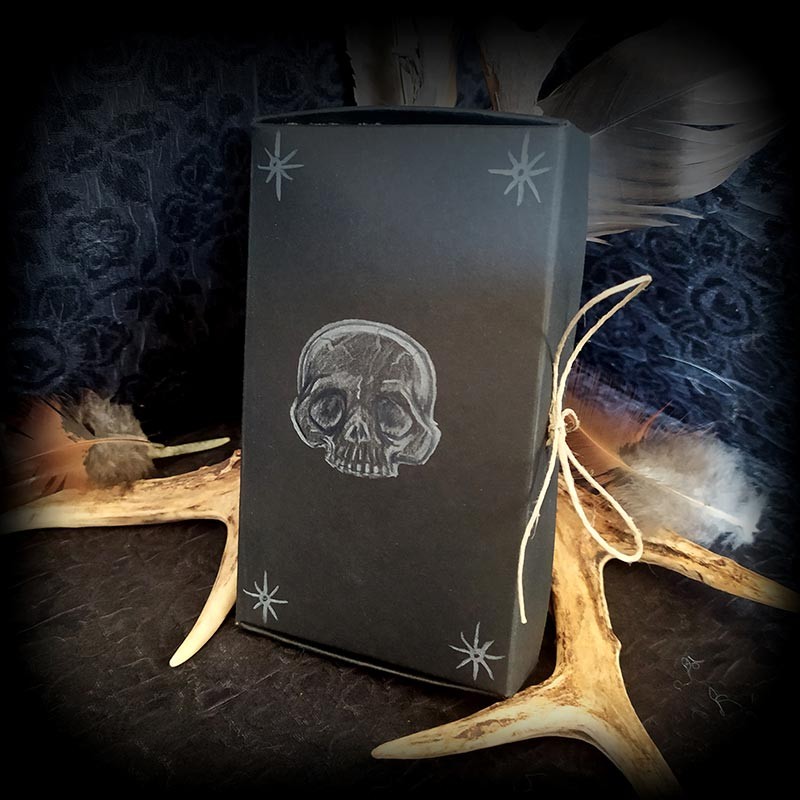 Petit coffret poupée Vaudou, tapis d'incantation Papa Legba